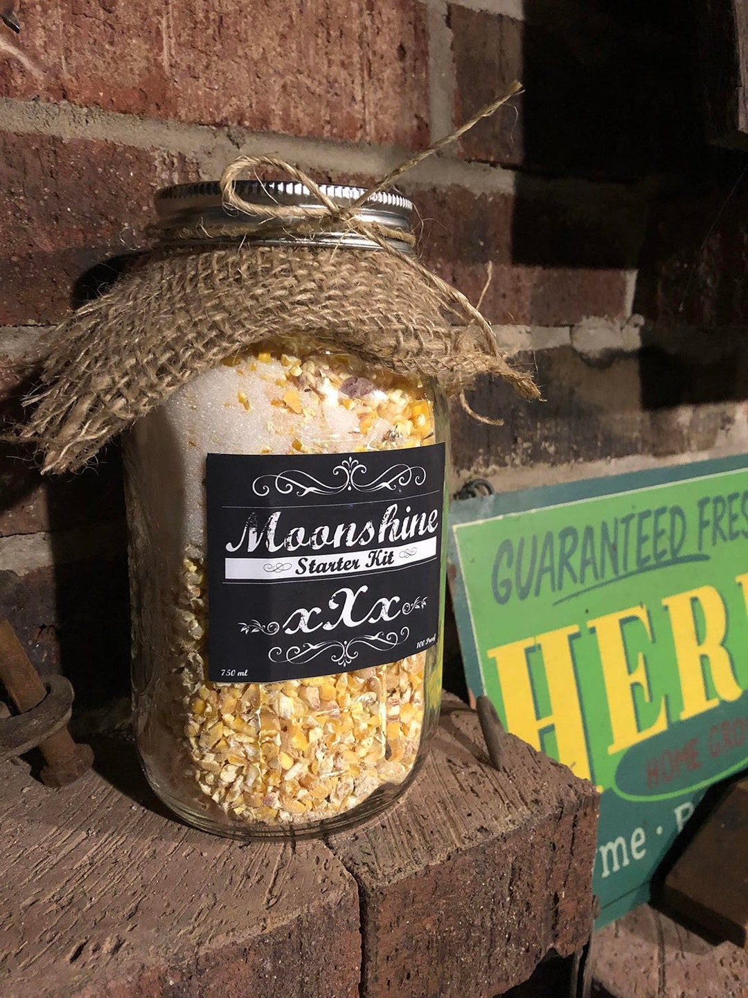 Moonshine Starter Kit – Large Mason Jar, Country Man Cave Decor - Etsy
