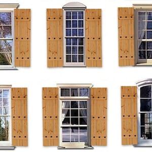 Cedar Shutters With Hammered Metal Clavos - Exterior Cedar Shutters ...