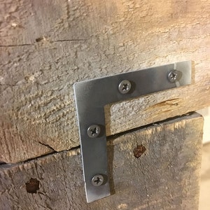 Rustic Flat Corner Brace Accents 4 Pack - Industrial Aged Corner Braces ...