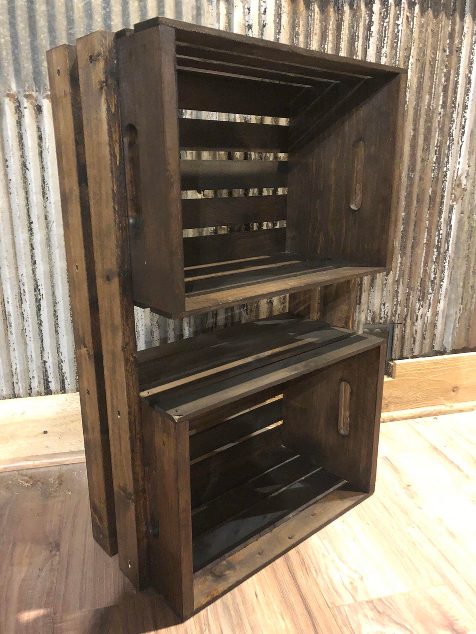 Spa Style Crate Shelf Towel Rack - Crate Bathroom Organizer - Crate ...