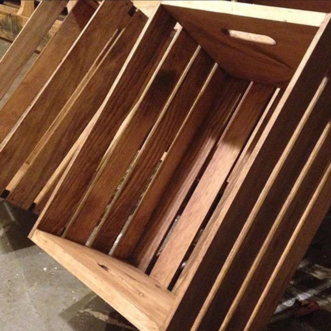 Rustic Wooden Crate - Storage Crate Home Decor - Etsy
