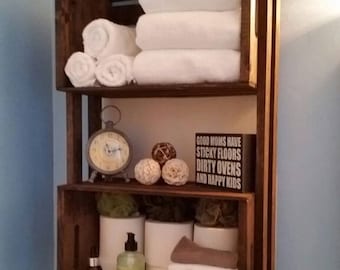 Rustic Bathroom Storage Unit. - Etsy