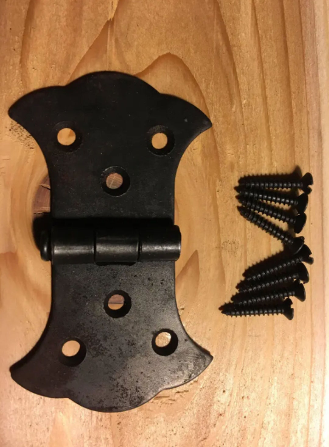 Cast Iron Hinge - Black Iron Hinge - Trunk Hinge - Cast Iron Hardware ...