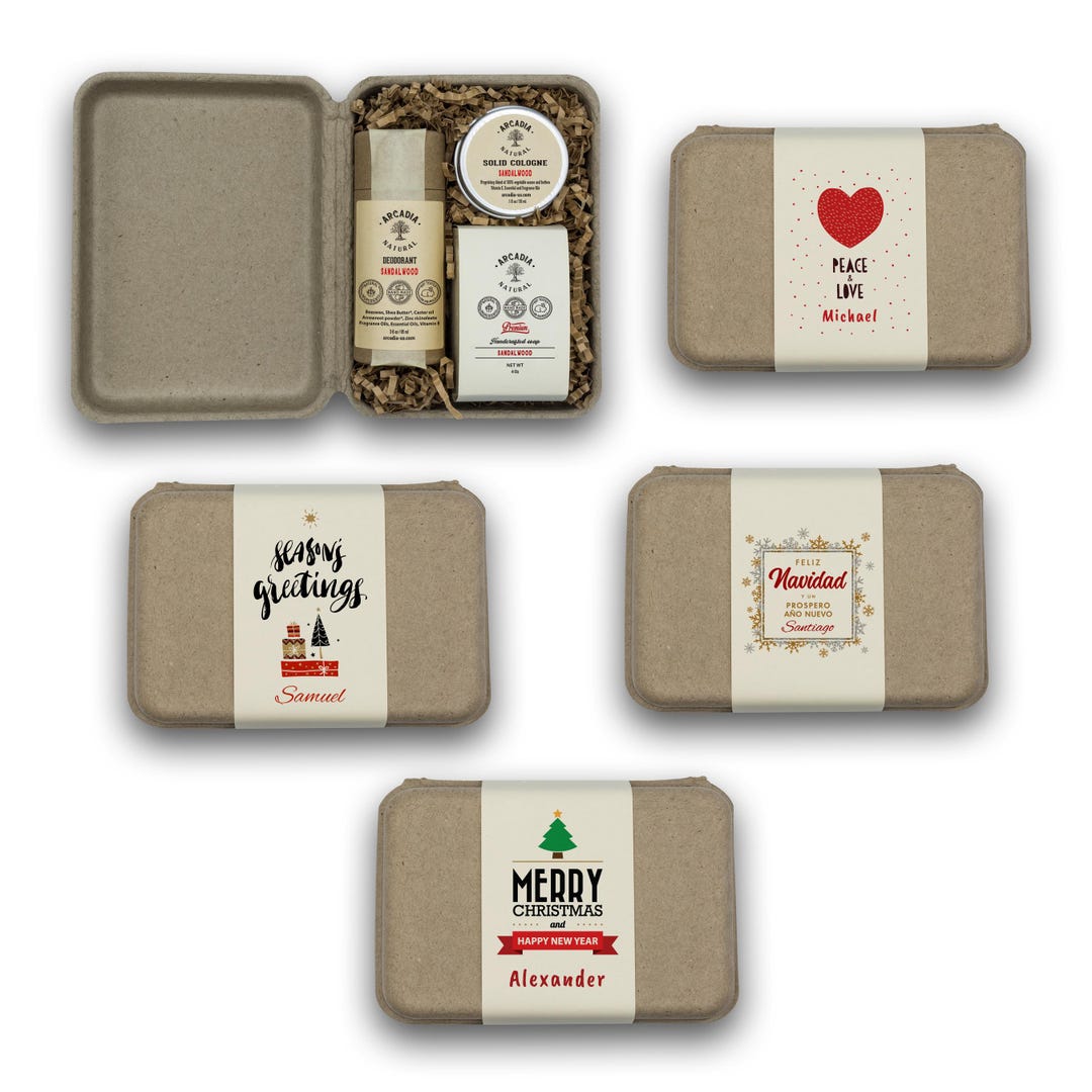 Christmas Gift Box for Him, Choice of Soap, Deodorant, Cologne, Beard ...