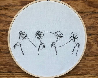 Bts embroidery | Etsy