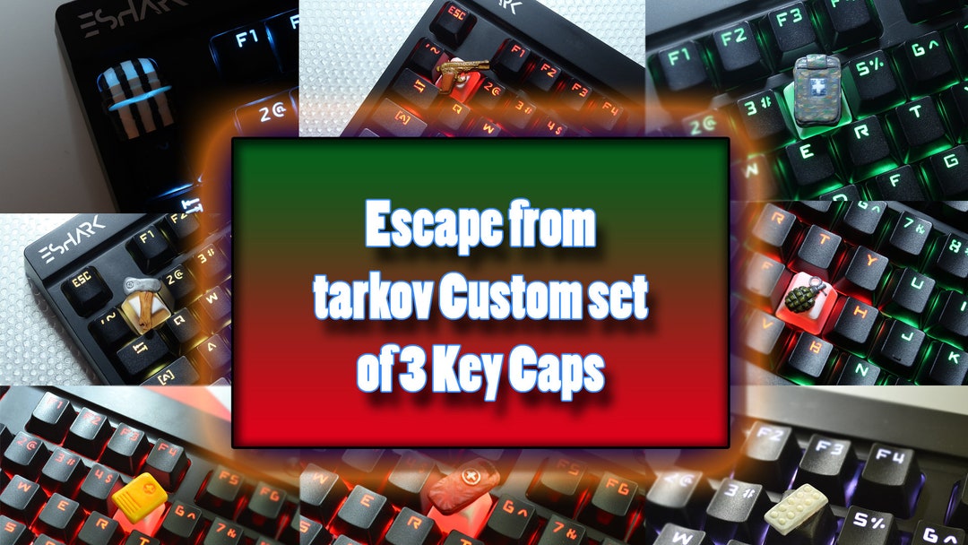 Escape From Tarkov Key Caps/set of 3 for Mechanical Keyboards - Etsy