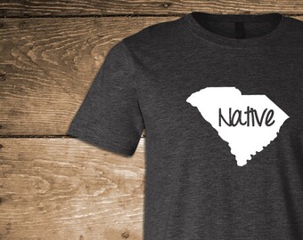 North Carolina Native State T-shirt Tee Tshirt Unisex NC Home - Etsy
