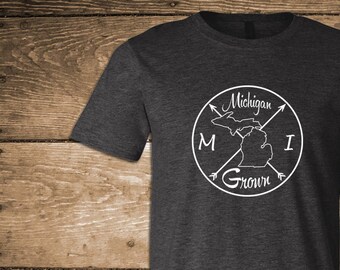 Michigan Native State T-shirt Tee Tshirt Unisex MI Detroit | Etsy