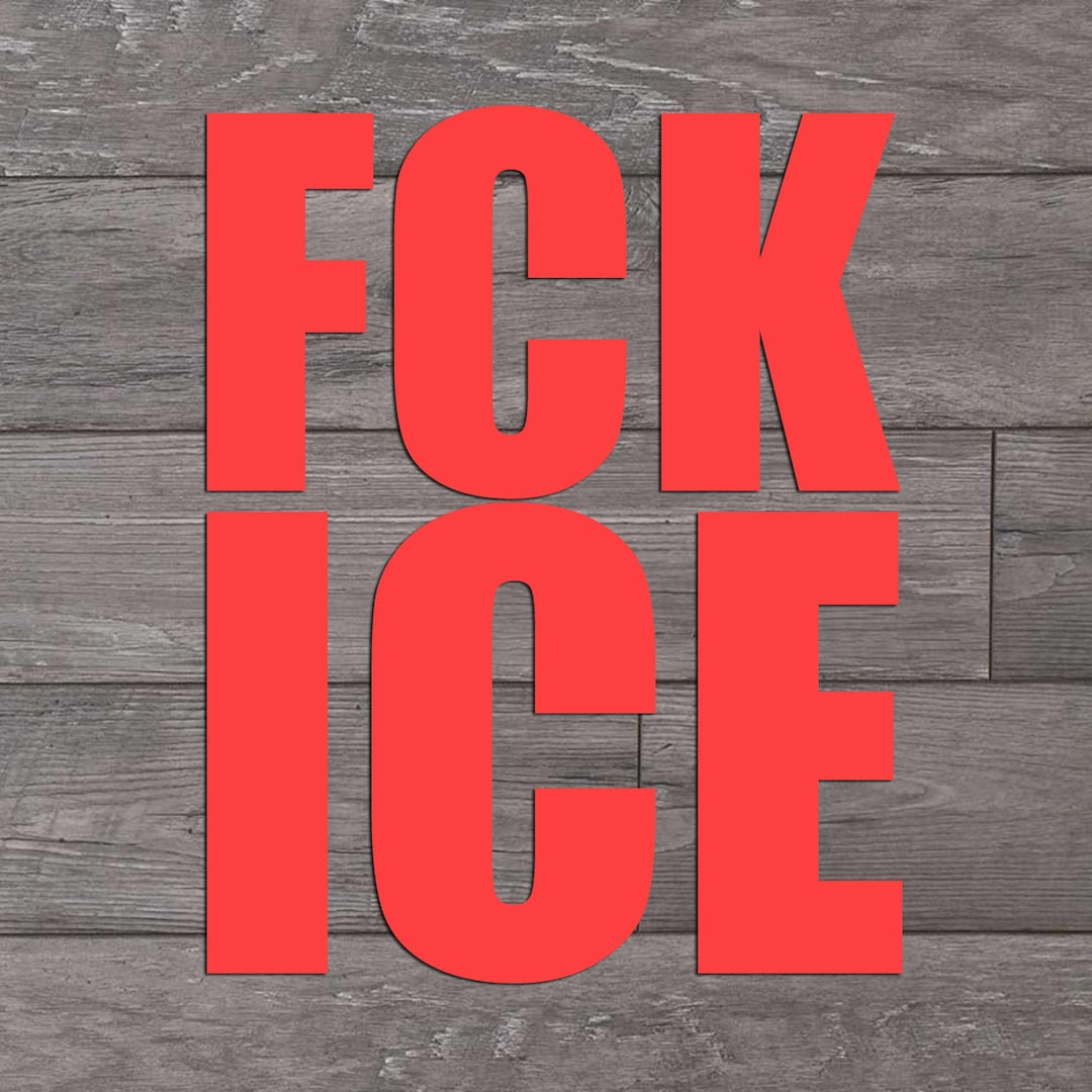 FCK ICE Vinyl Sticker - Etsy