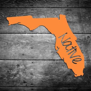 Florida Native Vinyl Sticker Car Window Door Bumper Decal Pride Home FL ...