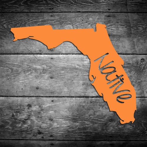 Florida Native Vinyl Sticker Car Window Door Bumper Decal - Etsy