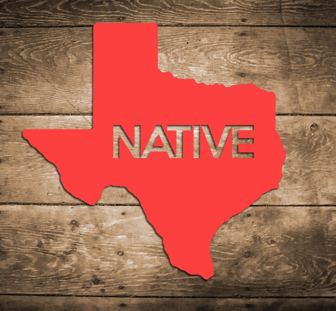Texas Native Vinyl Sticker Car Window Door Bumper Decal Pride - Etsy