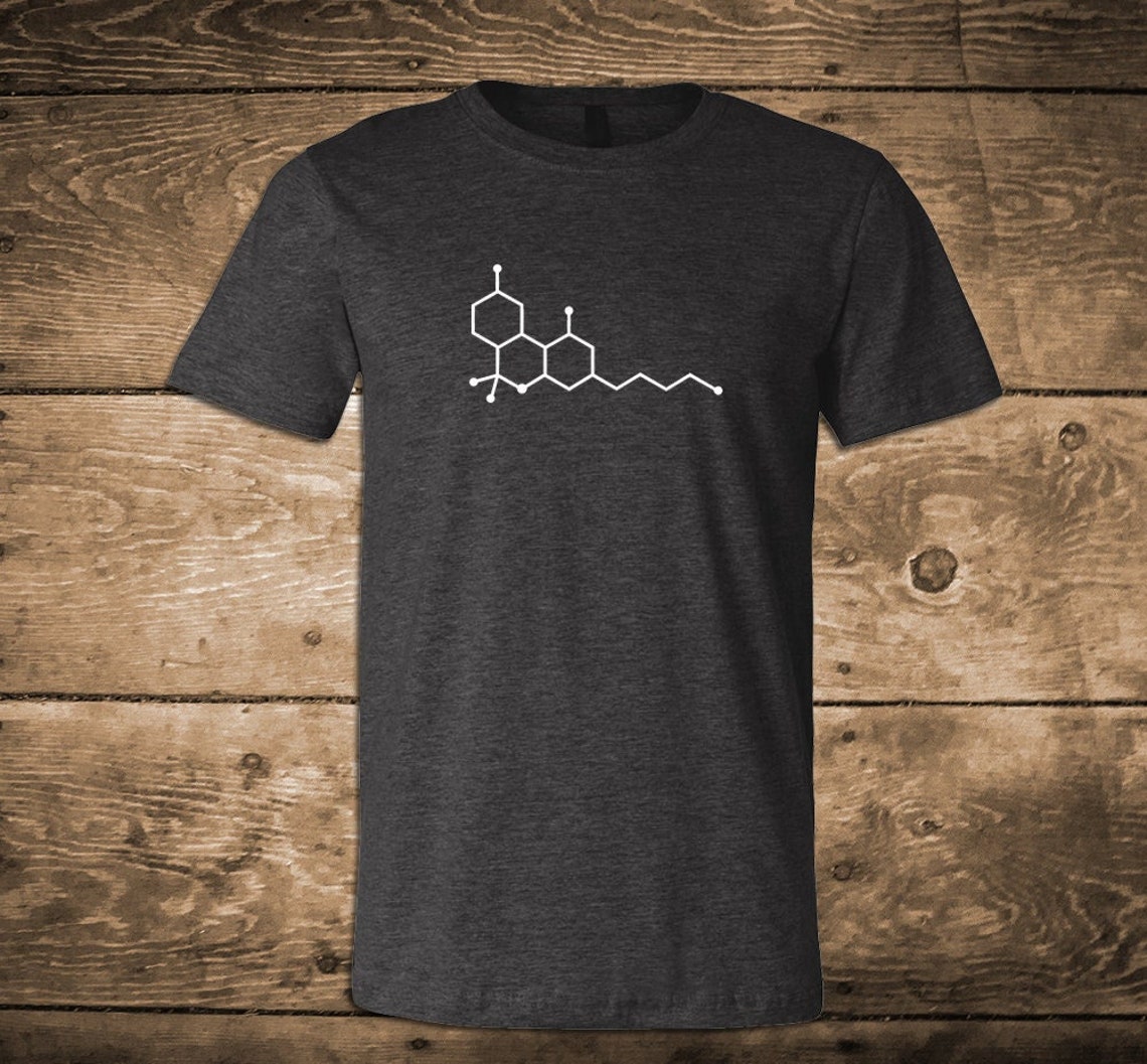 THC Molecule Science Chemistry T-shirt Tee Tshirt Weed - Etsy