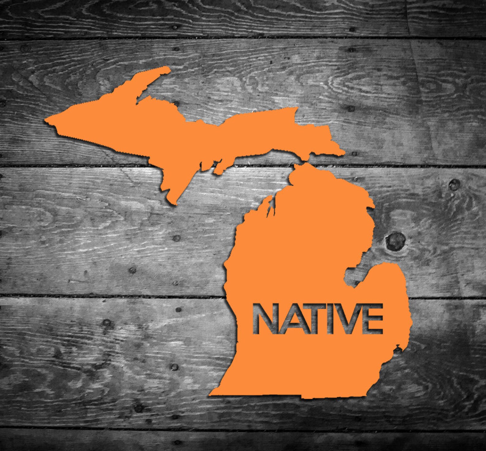 Michigan Native Vinyl Sticker Car Window Door Bumper Decal Pride Home ...