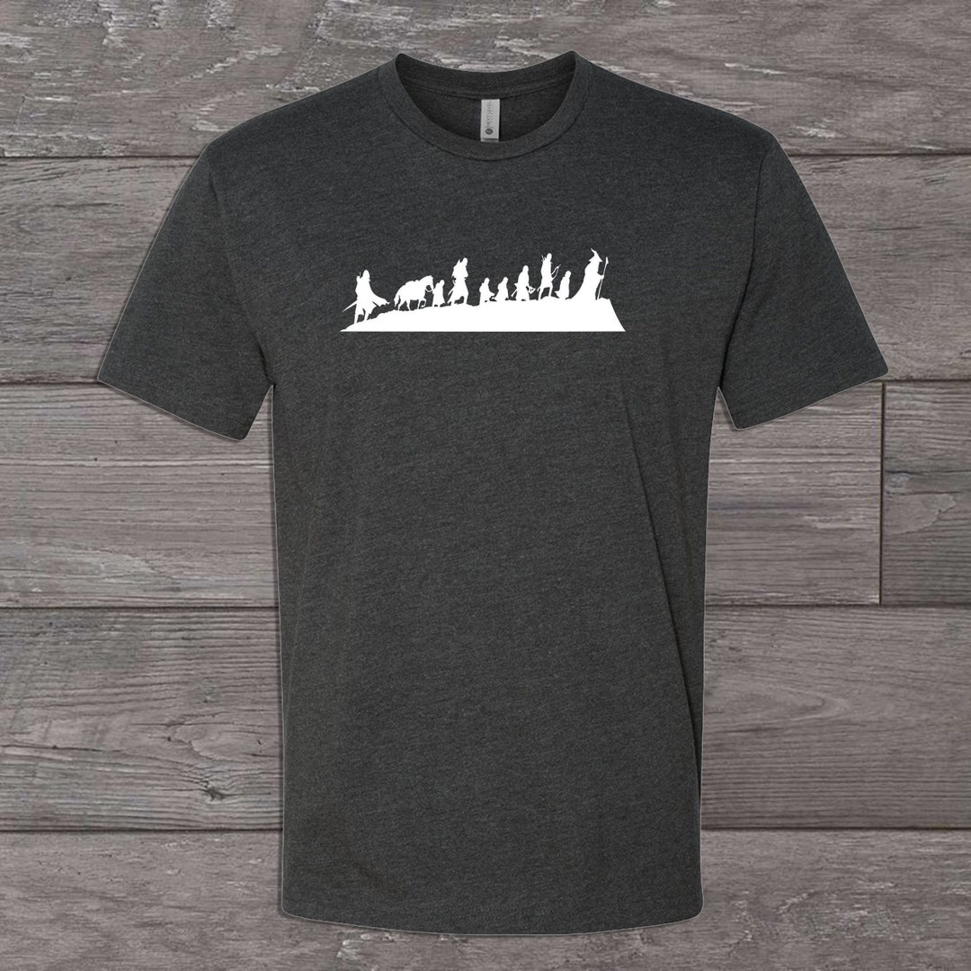 9 Walking LOTR T-shirt Tee Tshirt Unisex Lord of the Rings Fellowship ...