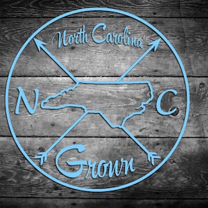 North Carolina Grown Vinyl Sticker Car Window Bumper Decal Pride Home ...