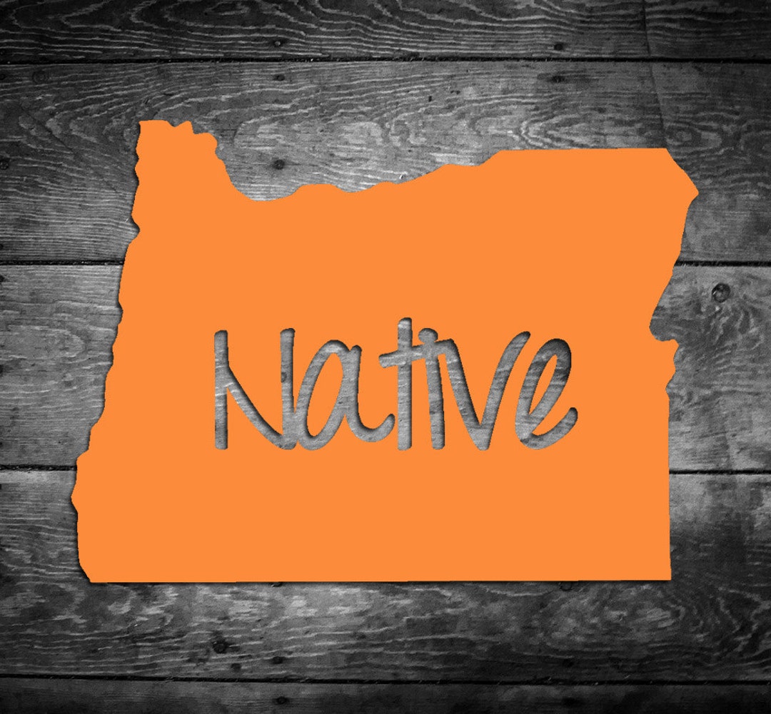Oregon Native Vinyl Sticker Car Window Door Bumper Decal Pride Home OR ...