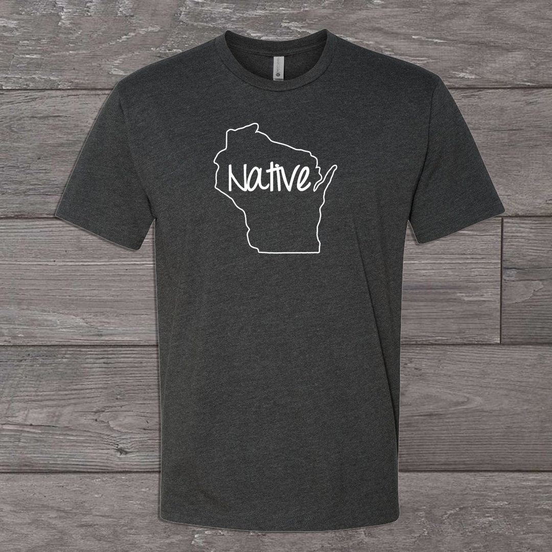 Wisconsin Native State T-shirt Tee Tshirt Unisex WI Home - Etsy