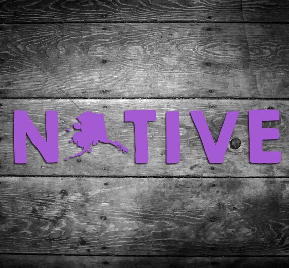 Alaska Native Vinyl Sticker Car Window Door Bumper Decal AK | Etsy