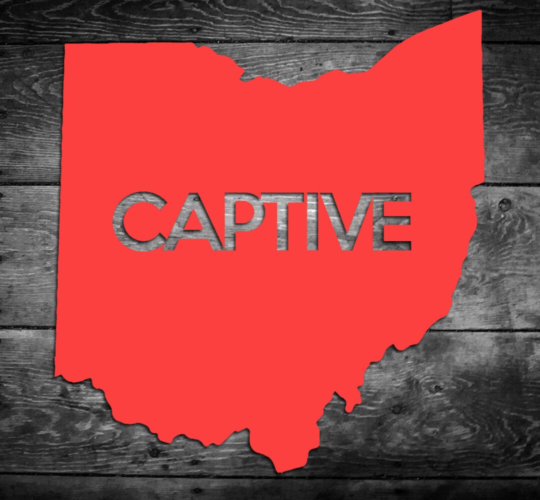 Ohio Captive Vinyl Sticker Car Window Door Bumper Decal Pride Home OH Native - Etsy