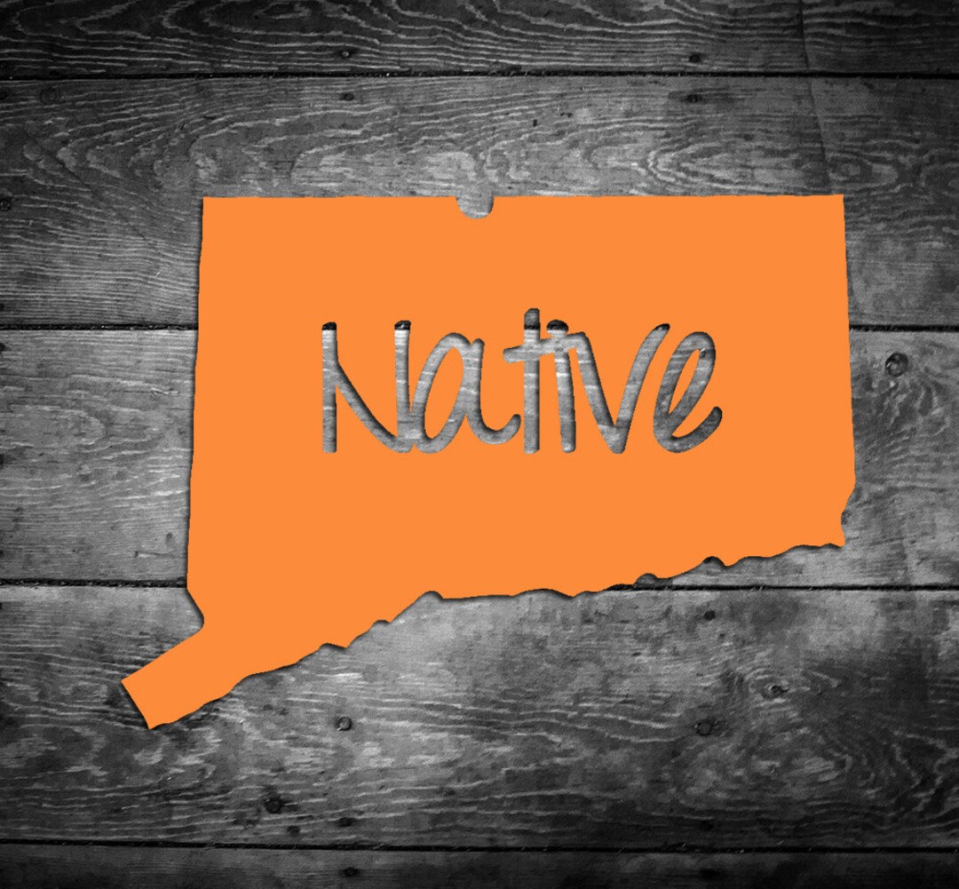 Connecticut Native Vinyl Sticker Car Window Door Bumper Decal Pride ...