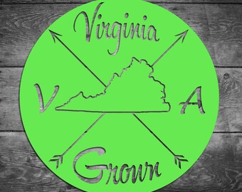 Virginia Native Vinyl Sticker Car Window Door Bumper Decal | Etsy