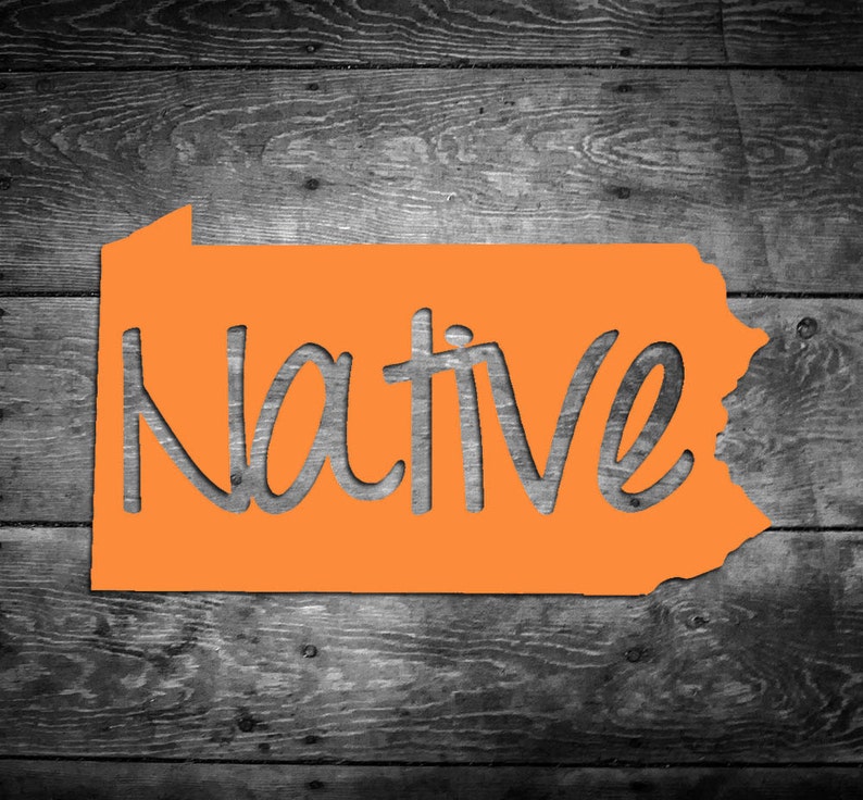 Pennsylvania Native Vinyl Sticker Car Window Door Bumper Decal - Etsy