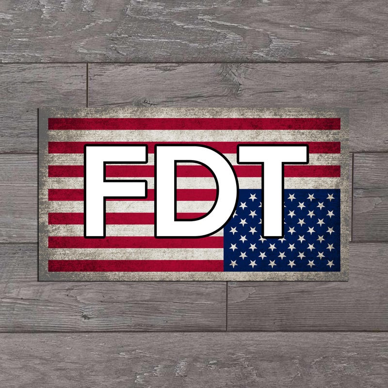 Fdt Window Sticker - Etsy