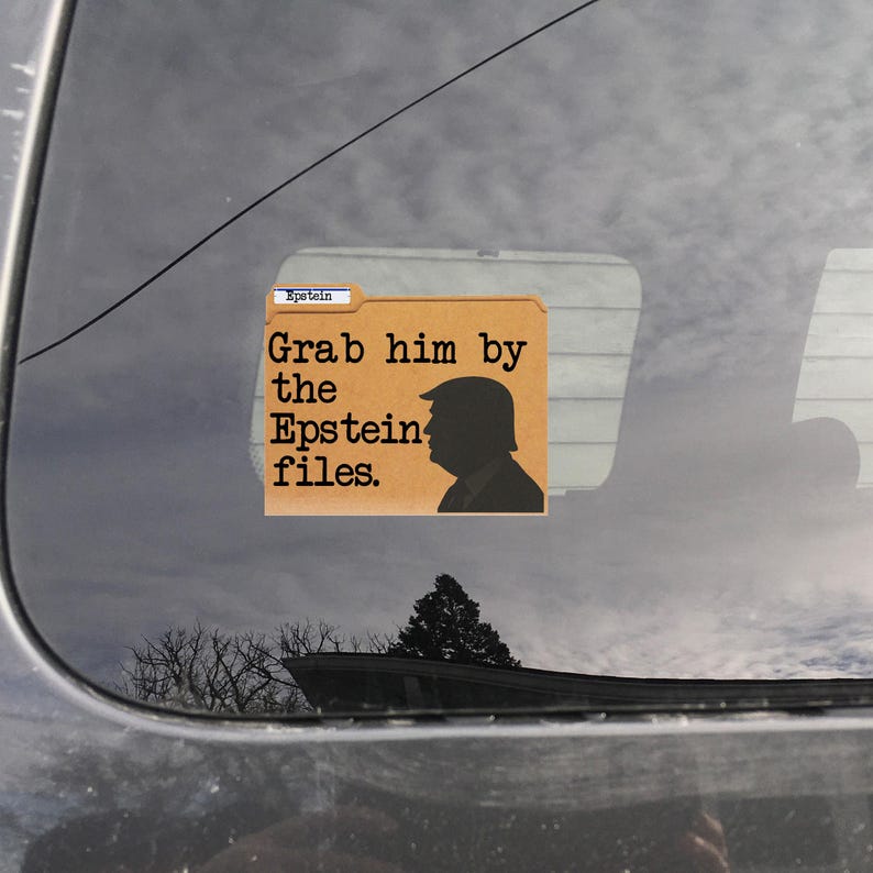 Grab Him by the Files, Epstein File, Funny, Die Cut Sticker - Etsy