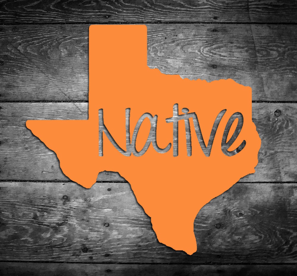 Texas Native Vinyl Sticker Car Window Door Bumper Decal Pride | Etsy