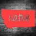 Montana Native Vinyl Sticker Car Window Door Bumper Decal - Etsy