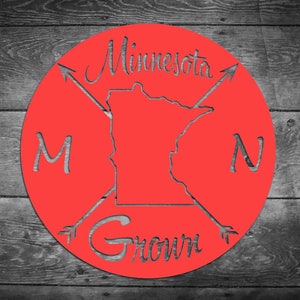Minnesota Grown Vinyl Sticker Car Window Door Bumper Decal - Etsy