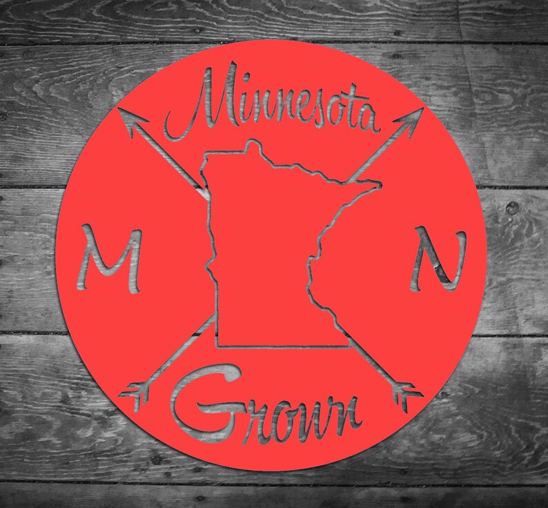 Minnesota Grown Vinyl Sticker Car Window Door Bumper Decal | Etsy