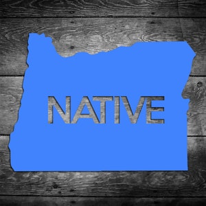 Oregon Native Vinyl Sticker Car Window Door Bumper Decal Pride Home OR ...