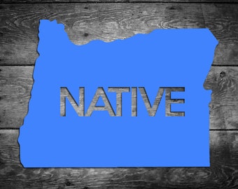 Oregon Native Vinyl Sticker Car Window Door Bumper Decal Pride | Etsy