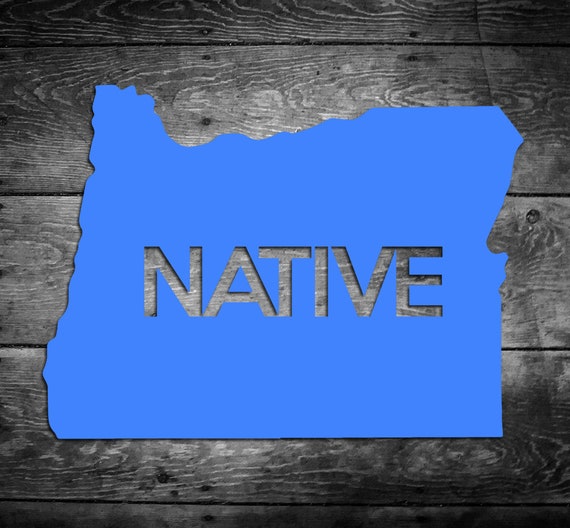 Oregon Native Vinyl Sticker Car Window Door Bumper Decal Pride | Etsy