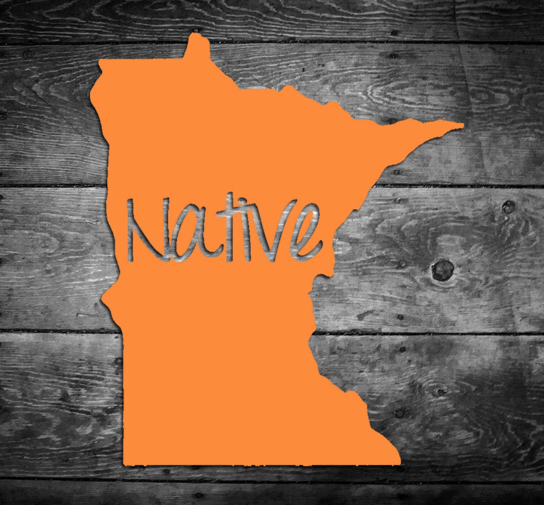 Minnesota Native Vinyl Sticker Car Window Door Bumper Decal Pride Home ...