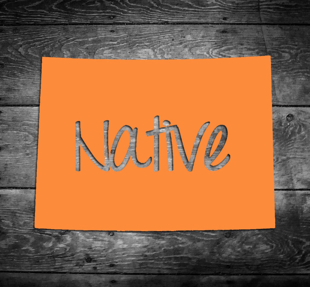 Colorado Native Vinyl Sticker Car Window Door Bumper Decal Pride Home ...