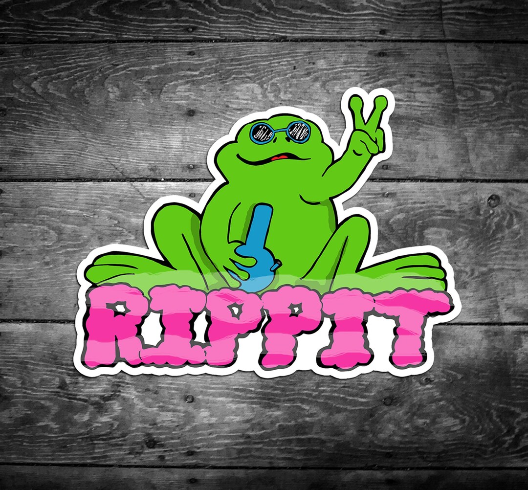 Rippit the Stoner Peace Frog - Etsy