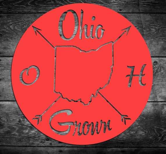 Ohio Grown Vinyl Sticker Car Window Door Bumper Decal Pride | Etsy