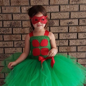 Turtle Tutu Costume - Green and Red Turtle Tutu - Turtle Costume Tutu ...