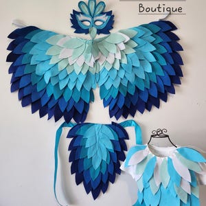 Blue Bird Costume Blue Sewn Bird Costume for Toddler, Kids Teen and ...