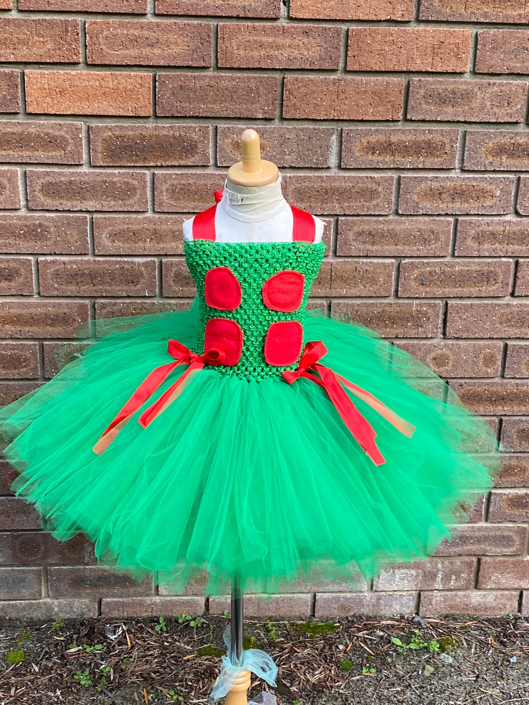 Turtle Tutu Costume - Green and Red Turtle Tutu - Turtle Costume Tutu ...