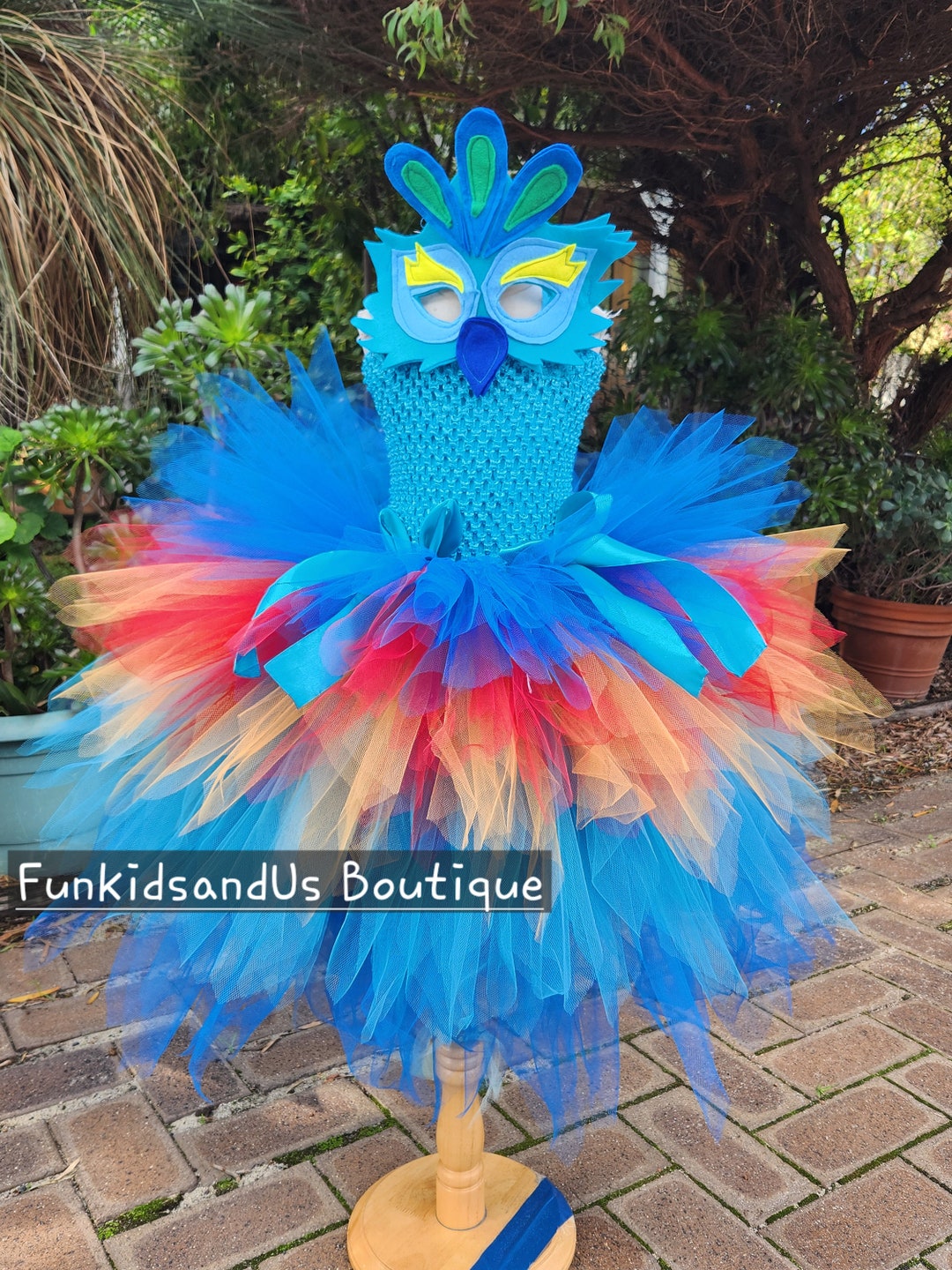 Blue Macaw Tutu Dress Costume - Macaw Costume , Bird Costume, Bird Tutu ...