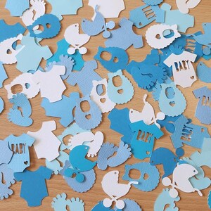 Blue Confetti - Baby Shower Confetti-table Party Decor - Baby Shower ...