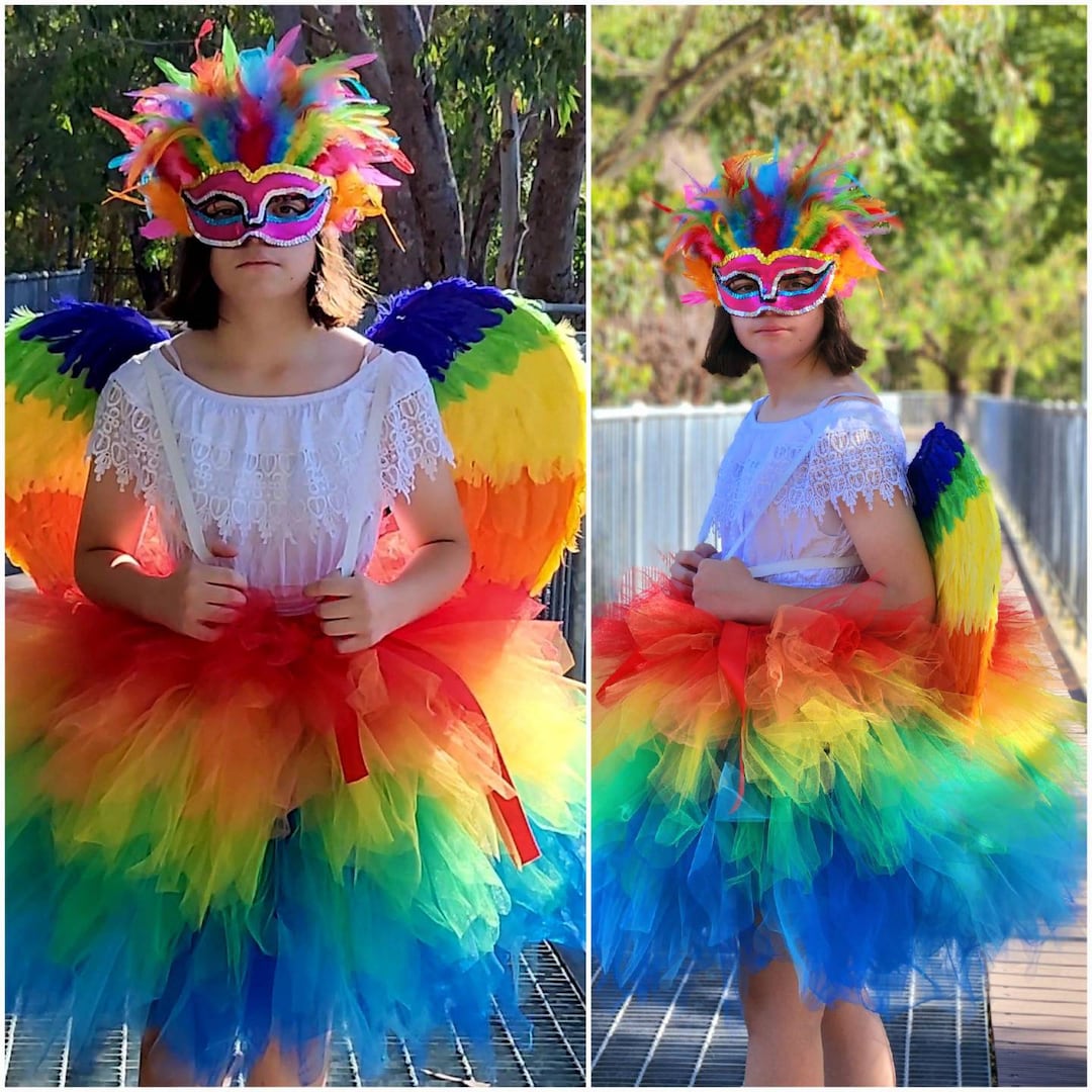 Rainbow Tutu Skirt Adult Birds Macaw Tutu Skirt Adult - Etsy