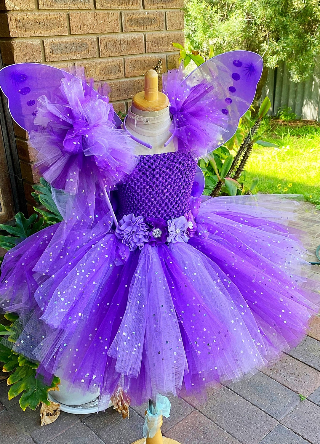 Sparkle Lavender Purple Fairy Dress for Toddlers - Fairy Dust Glitter ...