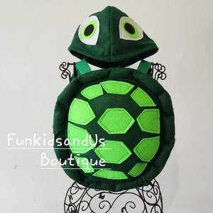 Kids Turtle Costume: Felt Shell & Hat - Halloween Dress Up - Etsy