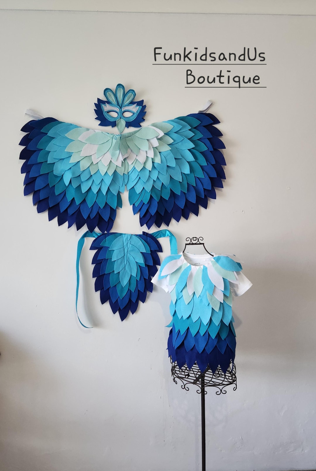 Blue Bird Costume Blue Sewn Bird Costume for Toddler, Kids Teen and ...