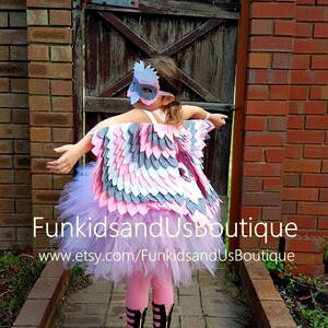 Galah Bird Costume: Tutu Dress, Wings, Mask & Tail Set - Etsy